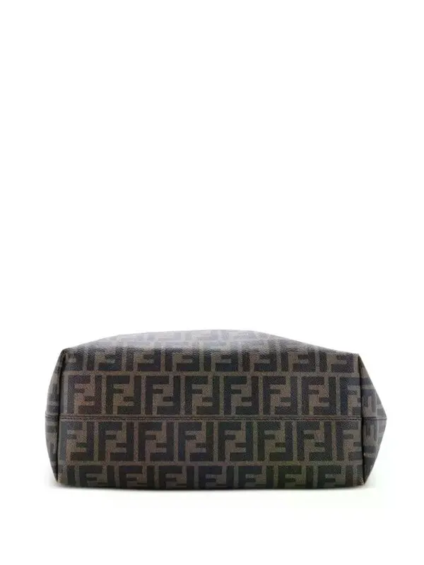 Fendi Roll Zucca Coated Canvas Medium Tote Bag