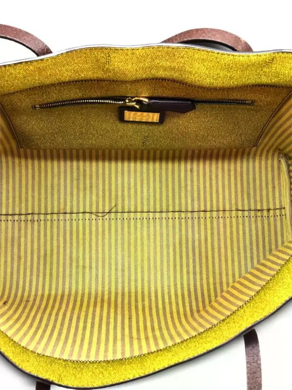 Fendi Roll Zucca Coated Canvas Medium Tote Bag