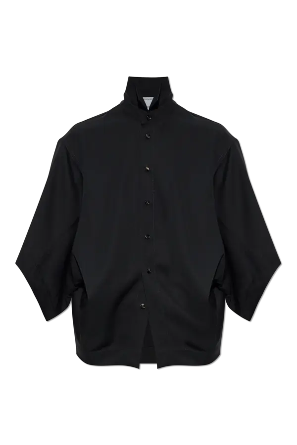 Bottega Veneta Oversized Wool Shirt - Black