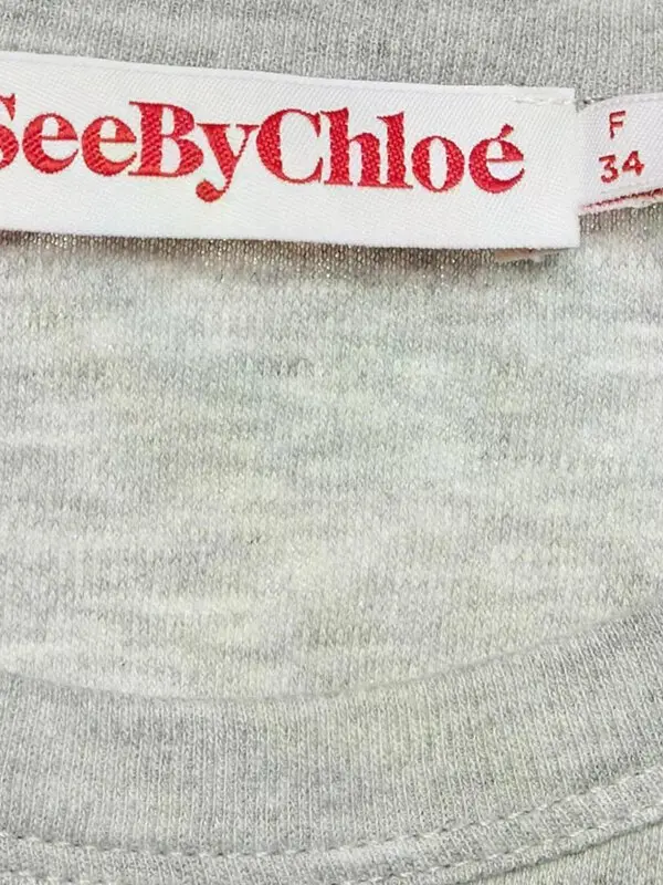 See By Chloé Logo Print Long Sleeve T-shirt
