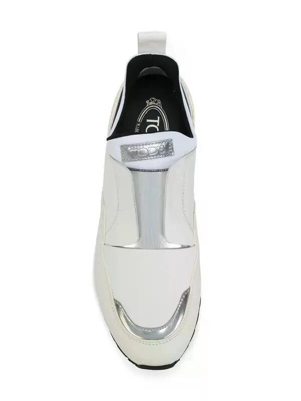 TOD'S Paneled Slip-on Leather And Neoprene Sneakers