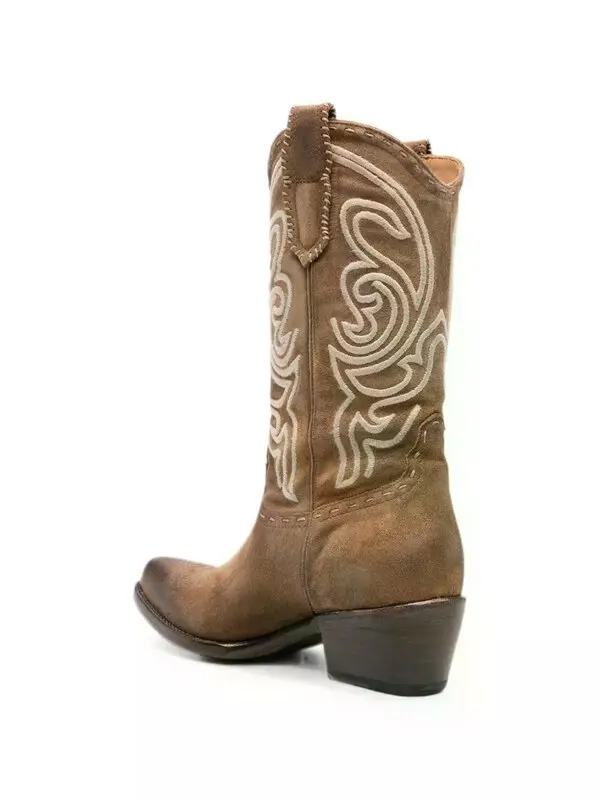 ERALDO Lined Embroidered Boots