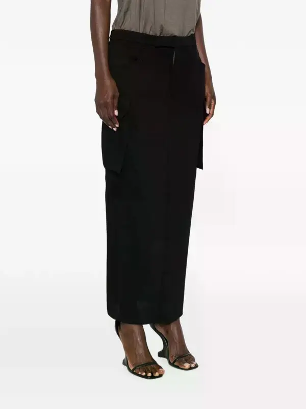 Rick Owens Firbanks Cargo Maxi Skirt
