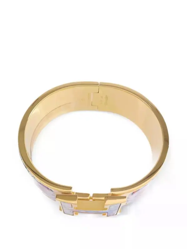 Hermès Dans Les Nuages Clic-clac H Enamel Bracelet