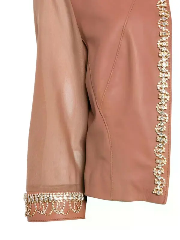 TIMOTEA Crystal Embellished Mesh Panel Jacket