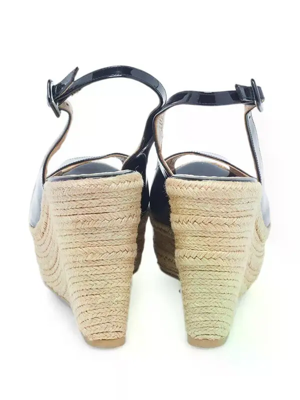 Valentino Garavani Patent Leather Espadrille Sandals