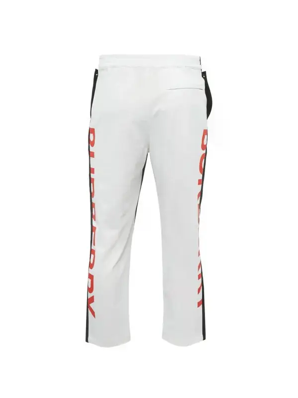 Burberry Logo-print Paneled Trousers - Black