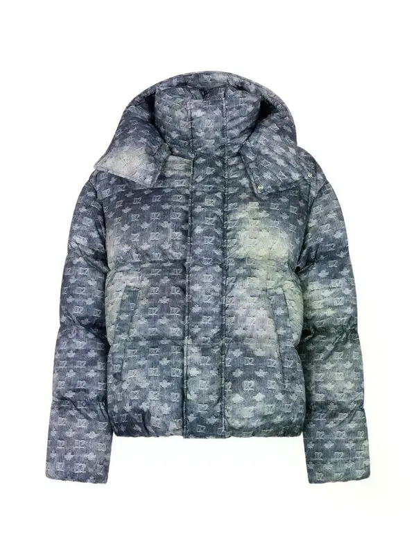 Dsquared2 Monogram Puffer Jacket - Blue