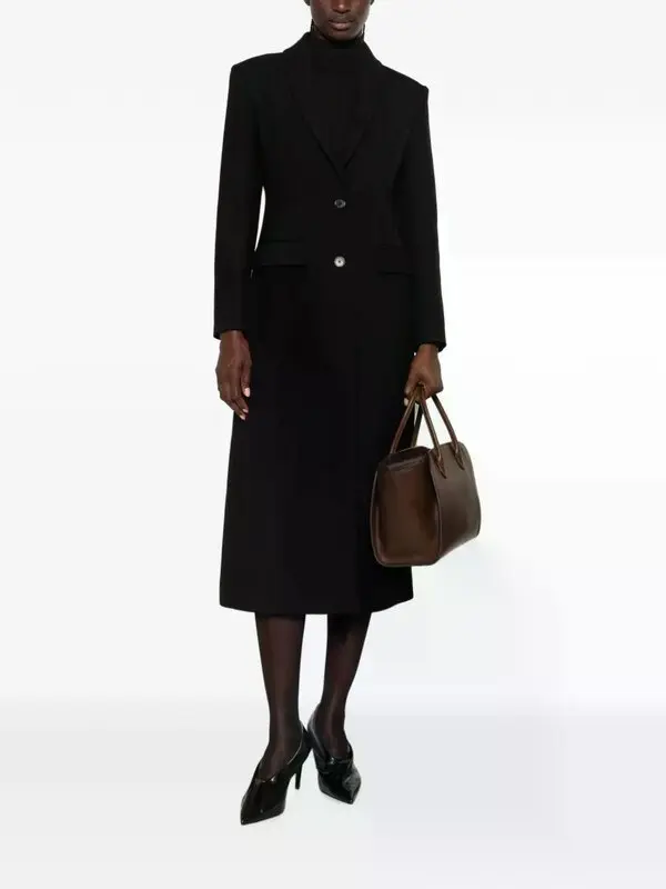THE ROW Aisling Single-breasted Coat - Black