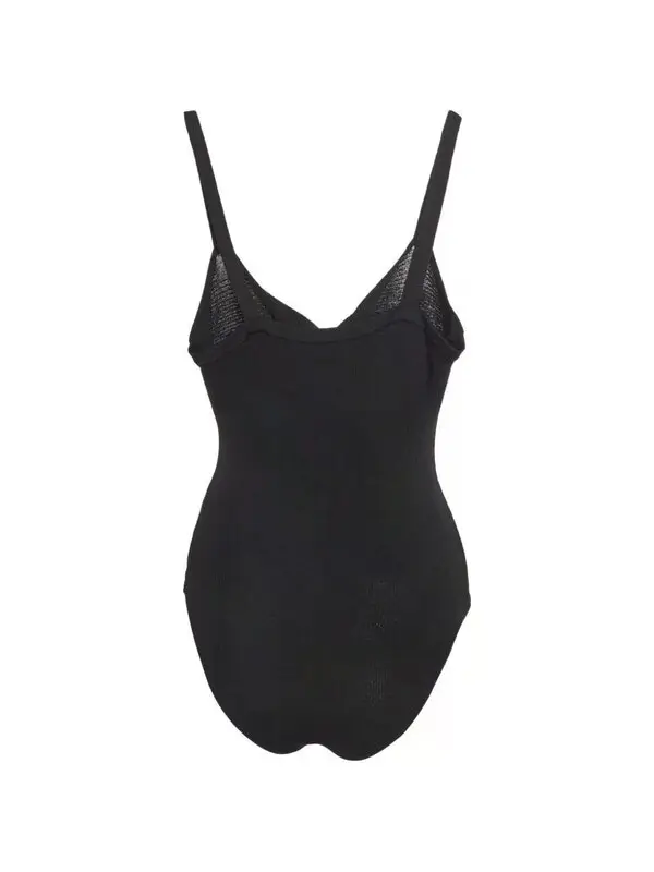 Sandro Ribbed-knit Cut-out Bodysuit