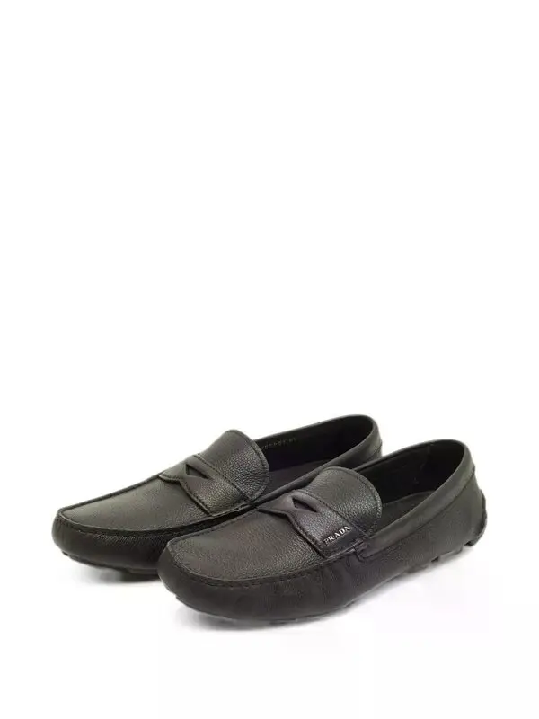 Prada Penny Leather Loafers