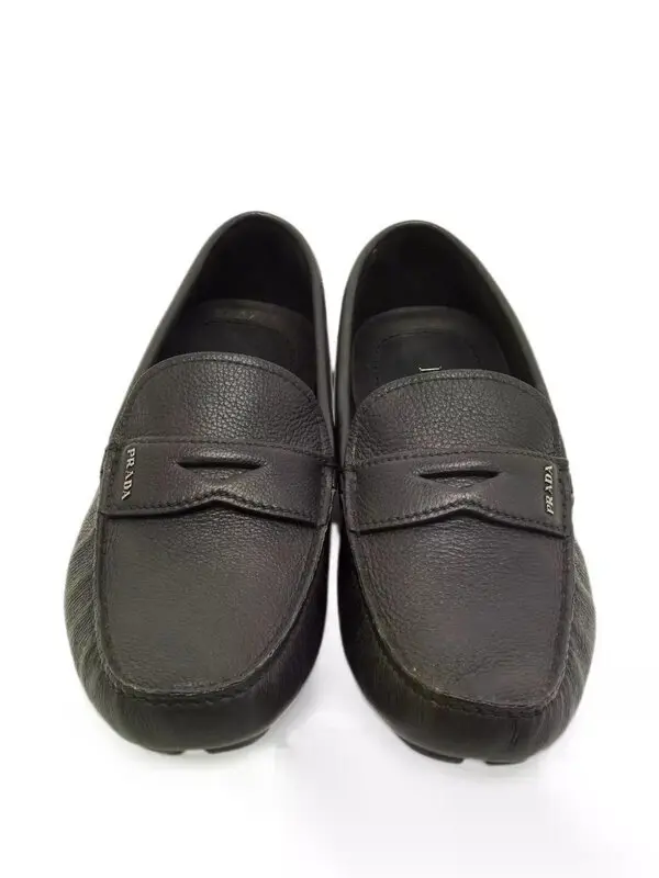 Prada Penny Leather Loafers