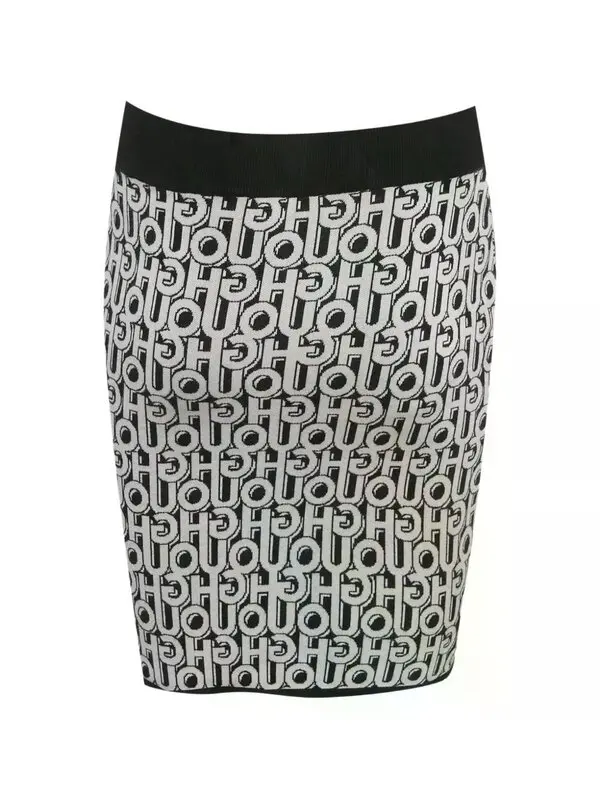 BOSS Logo Intarsia Mini Skirt