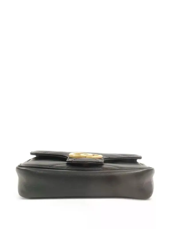 Gucci Gg Marmont Super Mini Shoulder Bag - Black