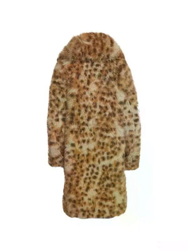 Munthe Leopard-print Faux Fur Coat - Neutrals