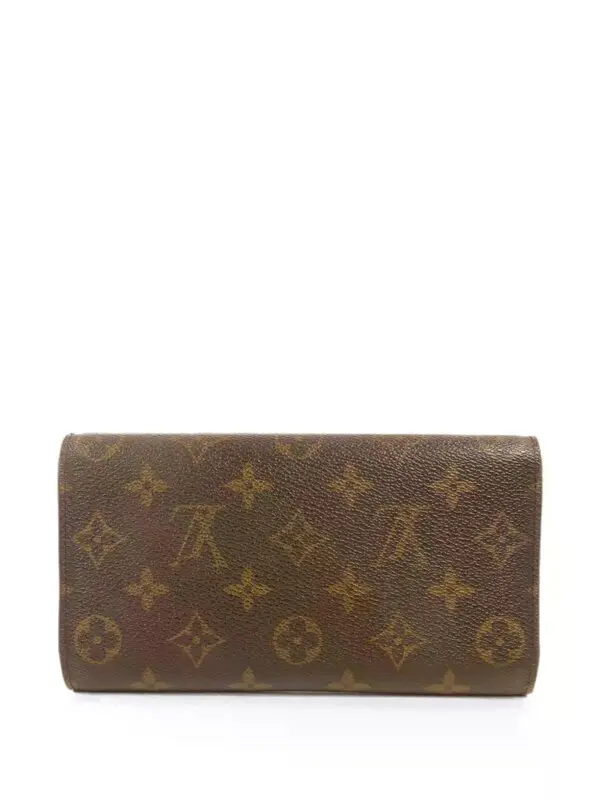 LOUIS VUITTON Monogram Portefeuille International Foldover-top Wallet - Brown