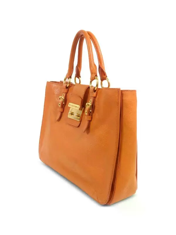 Miu Miu Buckled Leather Shoulder Bag