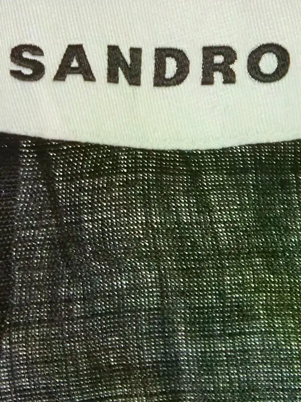 Sandro Ruffled Cropped Blouse