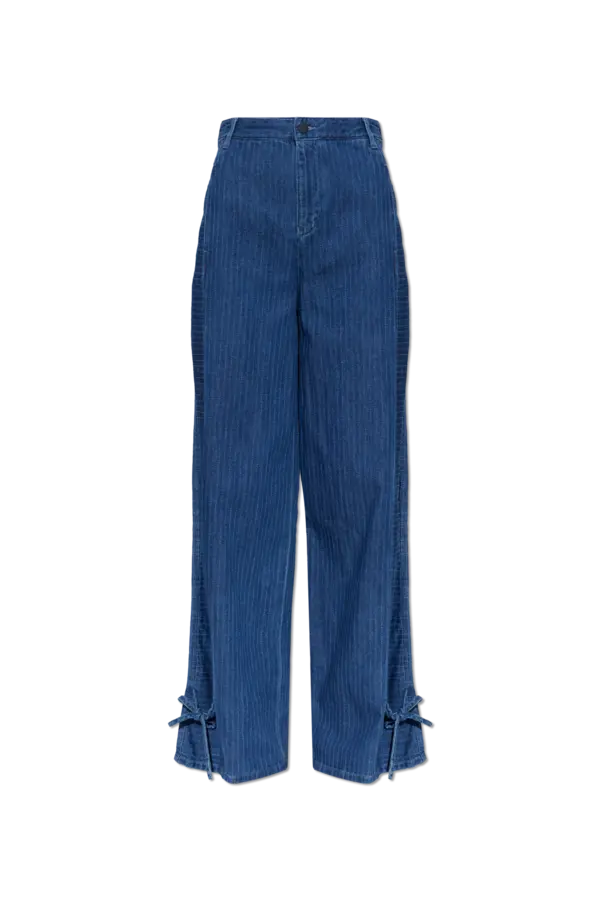 Emporio Armani Wide-leg Jeans - Blue