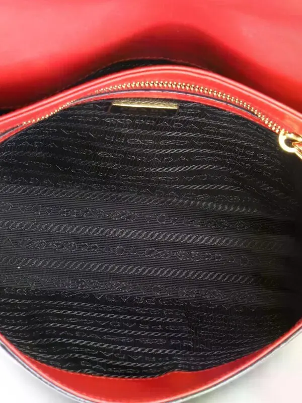 Prada Saffiano Leather Embleme Flap Bag