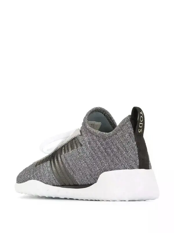 TOD'S Ribbed Glitter Lace-up Sneakers