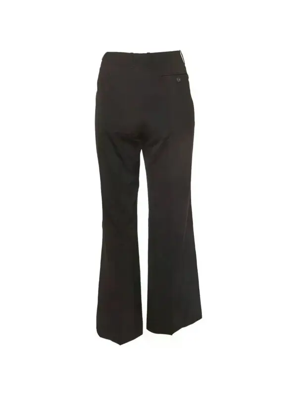 JIL SANDER Black Wool Flared Trousers