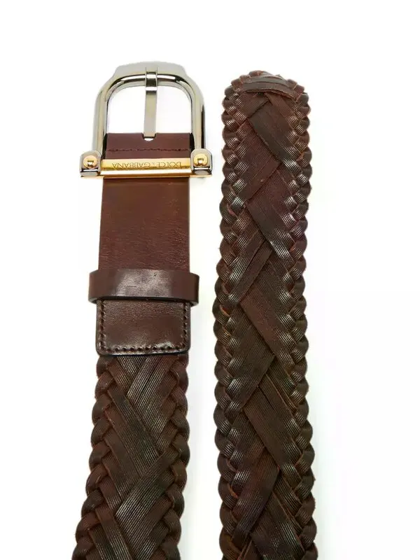 Dolce & Gabbana Woven Buckle Belt