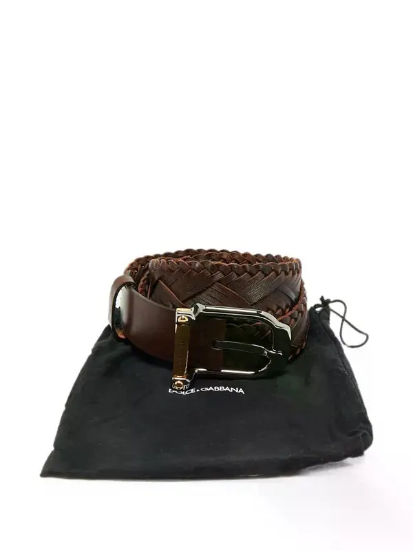 Dolce & Gabbana Woven Buckle Belt