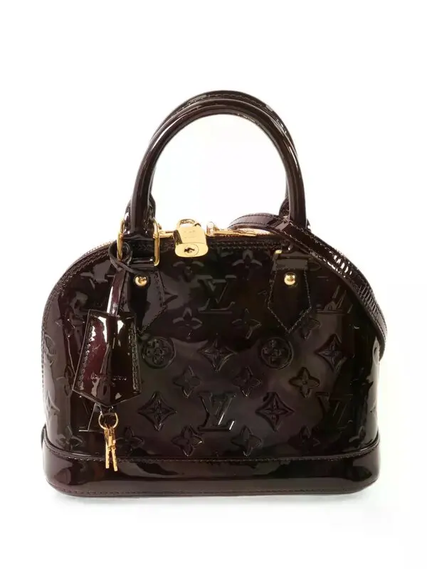 LOUIS VUITTON Alma Bb Monogram Vernis Tote Bag