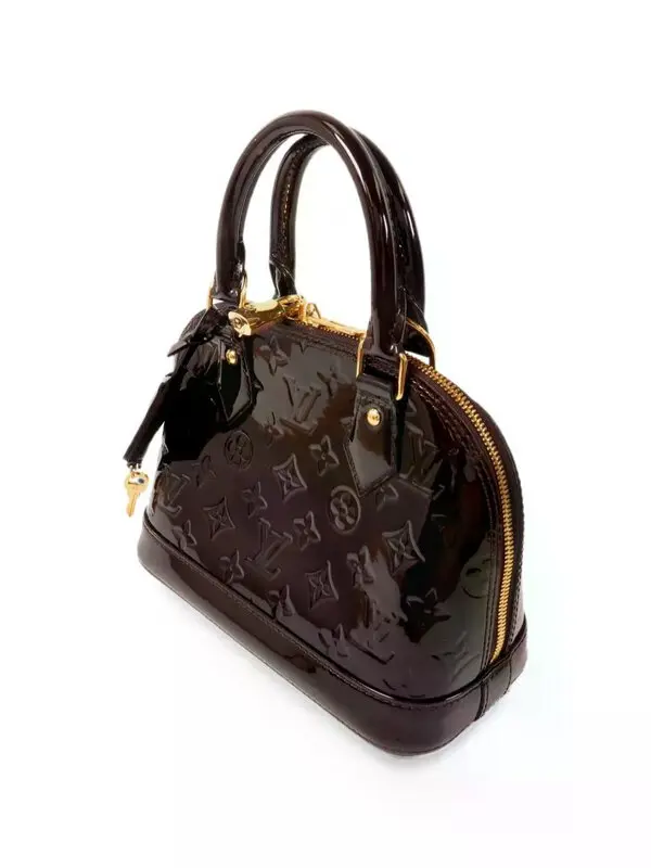 LOUIS VUITTON Alma Bb Monogram Vernis Tote Bag