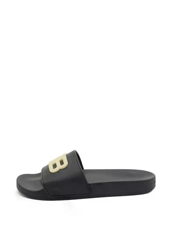 Balenciaga Bb Pool Slides - Black