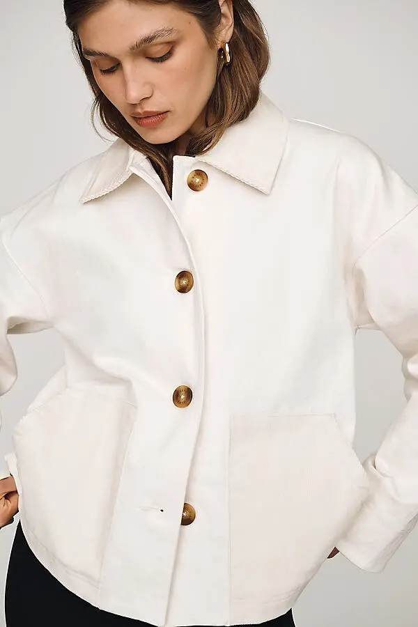 Barbour Cloverdale Buttondown Jacket - Neutral