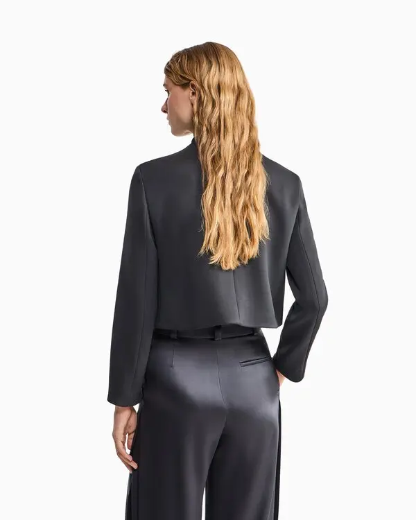 Giorgio Armani Slim-fit Virgin Wool Blazer With Horn Buttons And Tassels