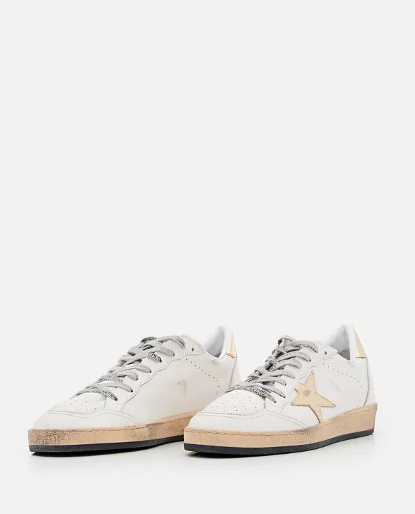 GOLDEN GOOSE Ballstar Leather Sneakers - White