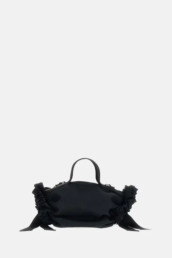 Simone Rocha Mini Rosette Top-handle Bag With Double Bow - Nero