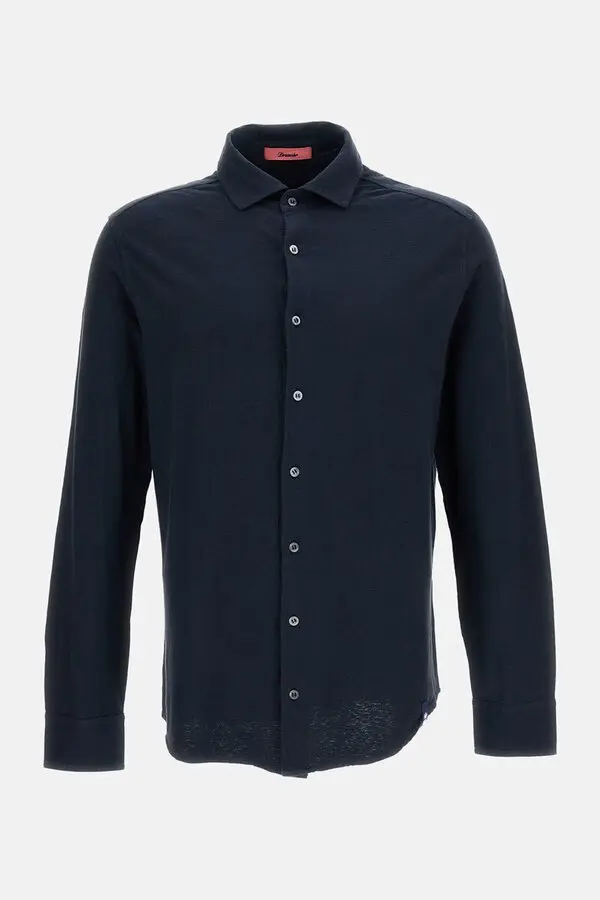 DRUMOHR Camicia Con Collo Alla Francese - Blu