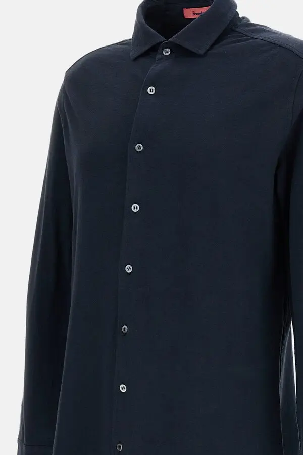 DRUMOHR Camicia Con Collo Alla Francese - Blue
