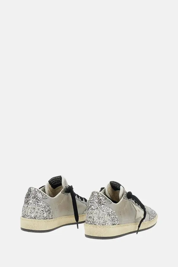 GOLDEN GOOSE Ball Star Suede Glitter Sneakers