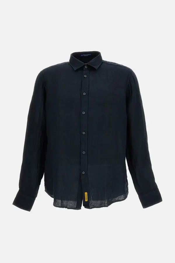 B.D.BAGGIES Camicia In Lino - Blu