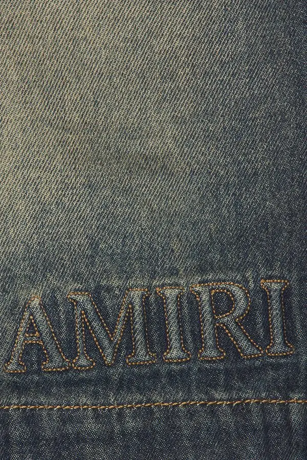 Amiri Drawstring Denim Shorts - Sandstone
