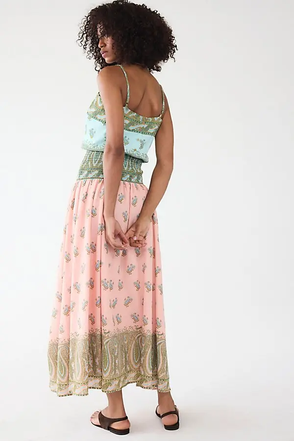 BOTEH Lucent Drop-waist Midi Dress