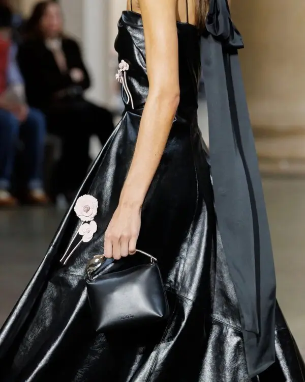 Erdem Mini Bloom Leather Handbag