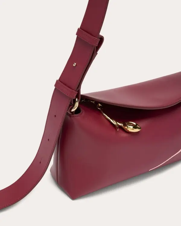 Erdem East West Bloom Leather Handbag