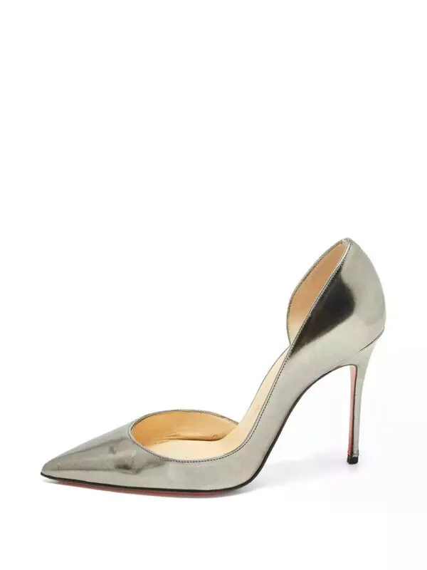 CHRISTIAN LOUBOUTIN Iriza D'orsay Pumps - Silver