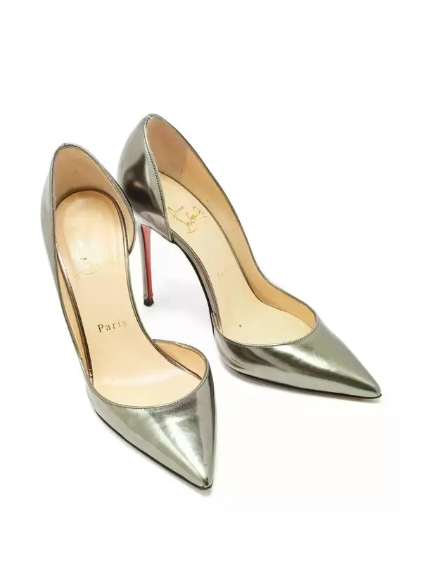 CHRISTIAN LOUBOUTIN Iriza D'orsay Pumps - Silver