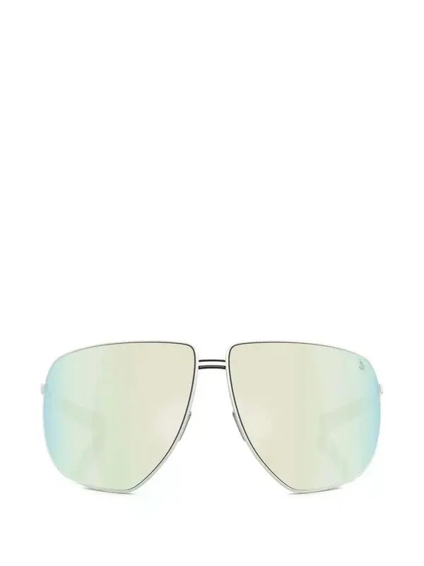 Moncler Atlas Oversized Frame Sunglasses - Silver