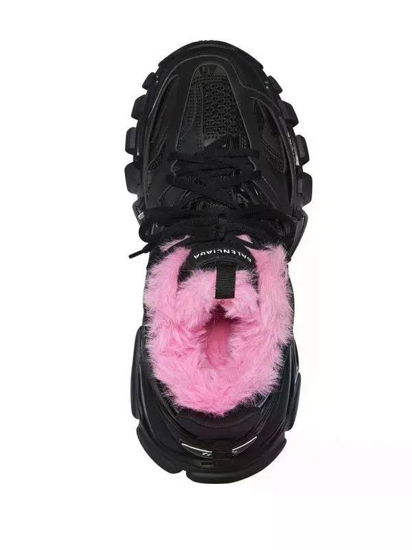 Balenciaga Track Faux Fur-lined Sneakers