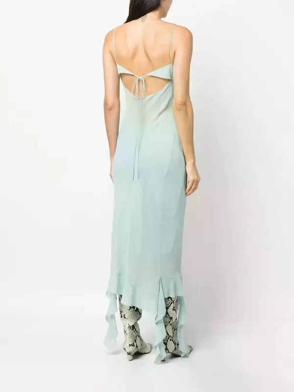Acne Studios Asymmetric Ruffled Midi Dress