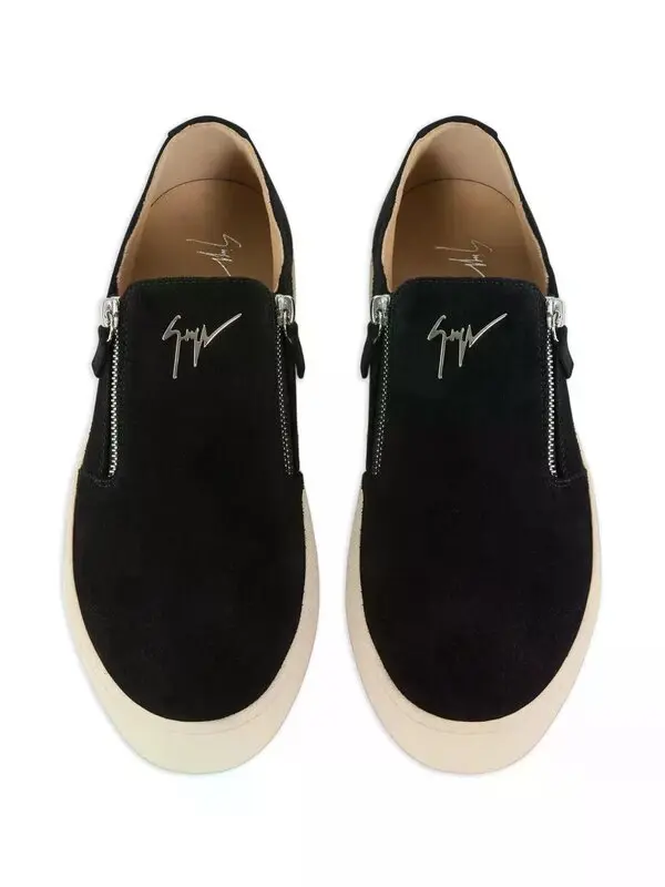 GIUSEPPE ZANOTTI Kobe Velour Sneakers - Black