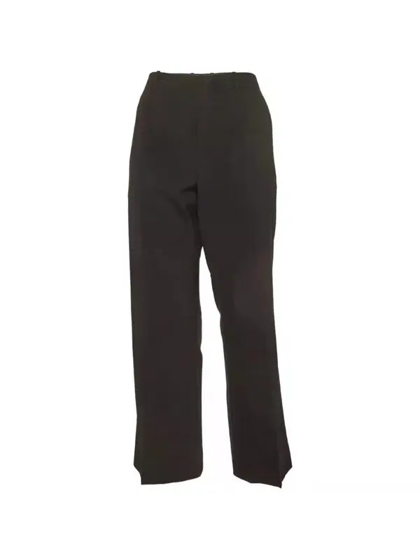 JIL SANDER Black Wool Flared Trousers